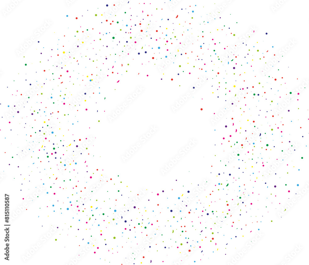 Small confetti pattern Isolated on transparent background. Grunge ...