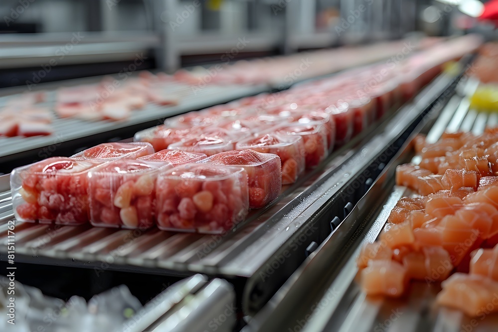 Inside The World Of Frozen Food Production A Glimpse Into The Streamlined Cold Food Sector Stock