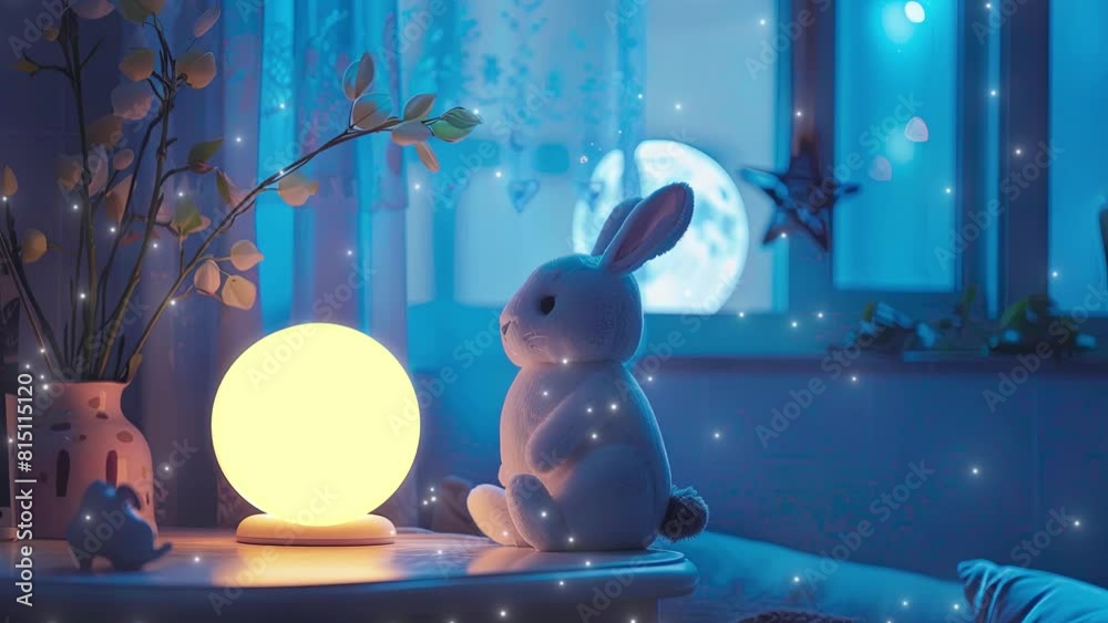 Stream screen, overlay loop, animated virtual backgrounds a cute bunny ...