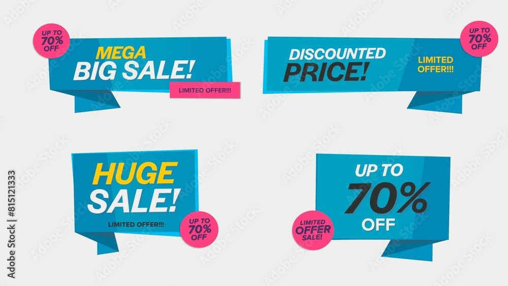 Sale Discount Banners 54 , Fully Editable and Animated Stock Template ...