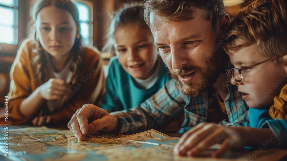 A teacher employing gamification in a history lesson to engage students ...