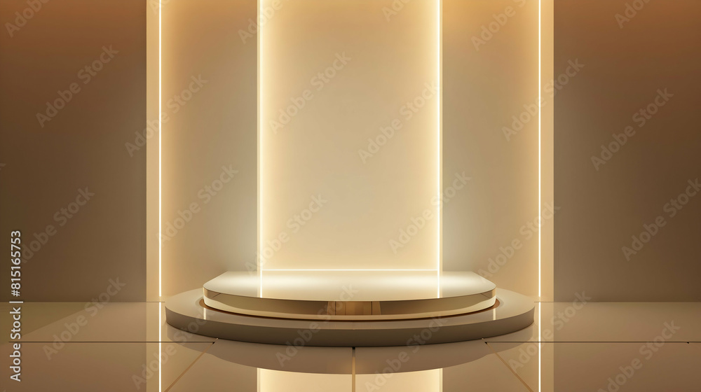 Background podium 3D product display stand platform, Elegant Mirror: A ...