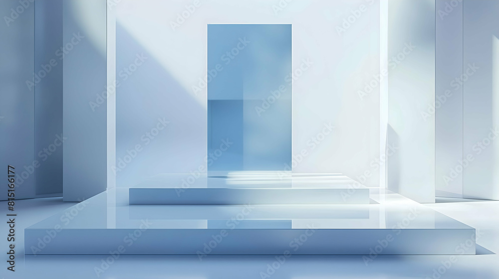 Background podium 3D product display stand platform, Elegant Mirror: A ...