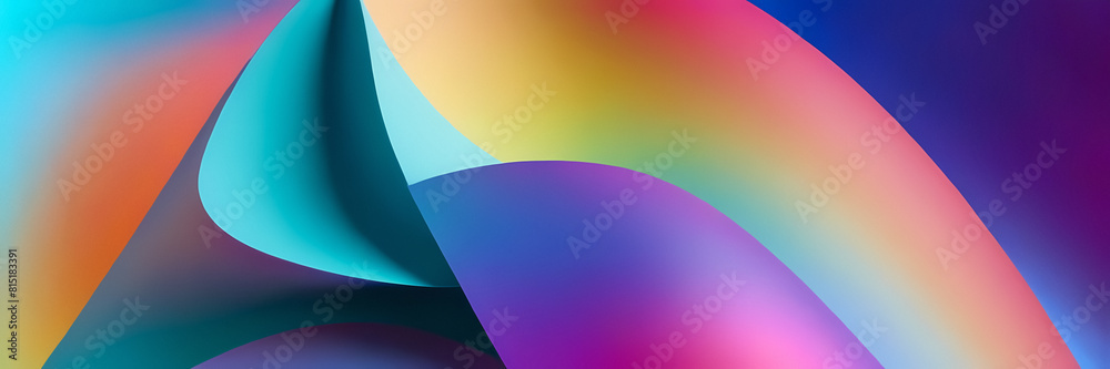 Wavy holographic iridescent texture, synthwave, retrowave, vaporwave ...