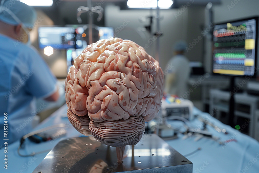 Neurosurgeons use digital 3D models of the brain to plan and simulate ...