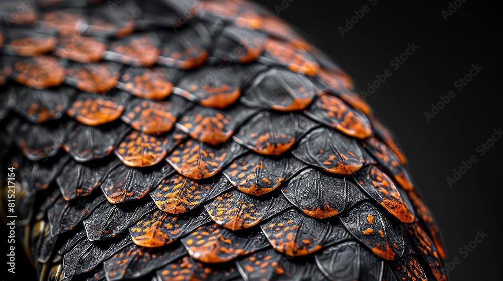 Design a minimalist banner with a rattlesnakes scales detailed in high ...