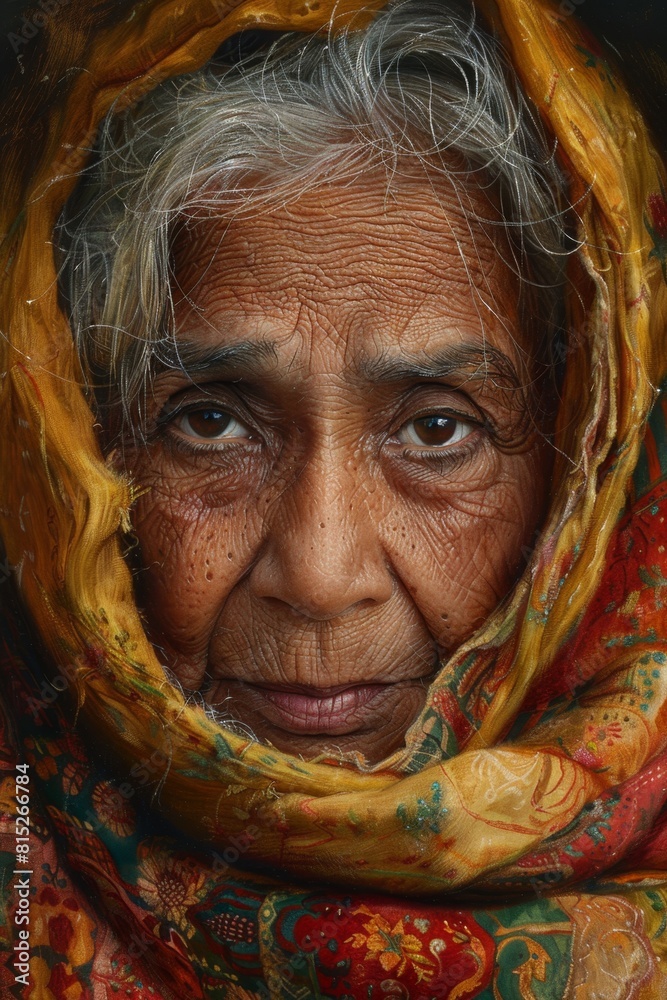 elderly grace, the portraits gentle hues and textures beautifully ...
