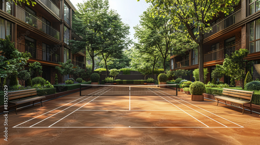 luxury tennis club, members of the elite club can enjoy a luxurious ...