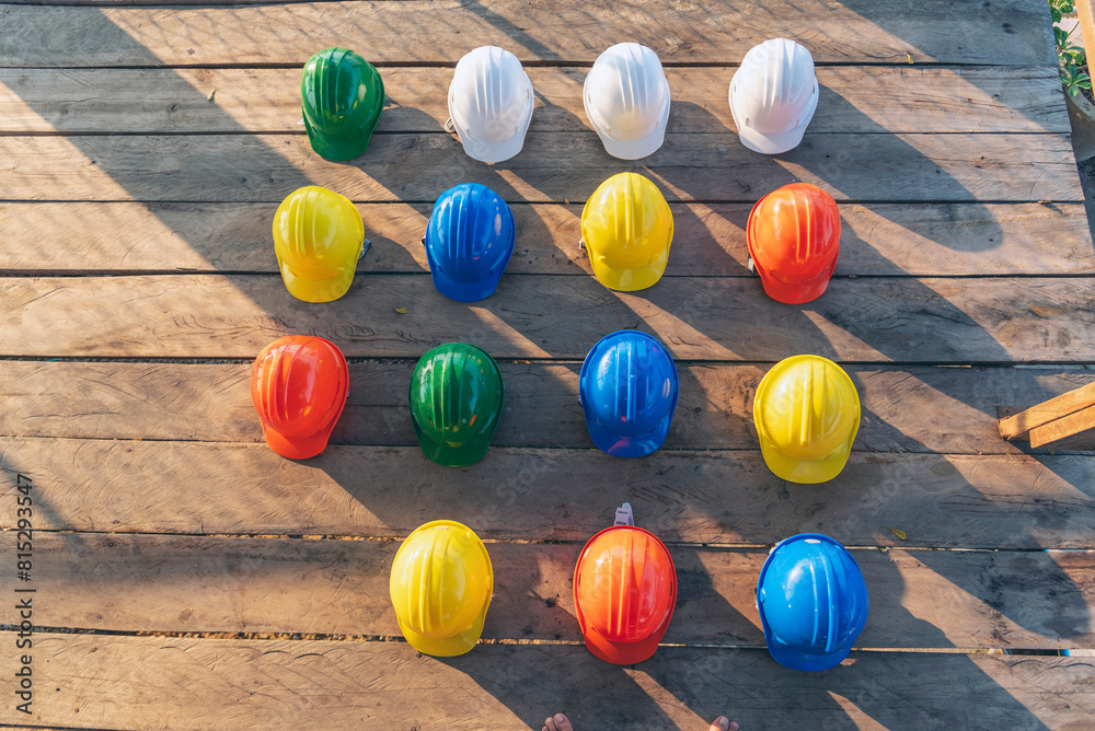 Construction hard hat safety tools equipment workers in construction ...