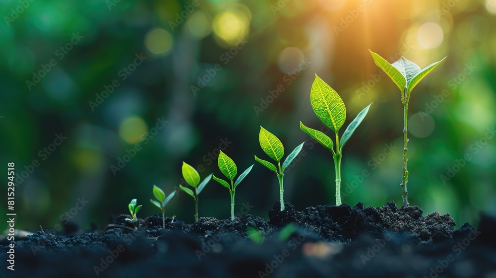 Economic growth chart trending upwards, depicting progress and ...