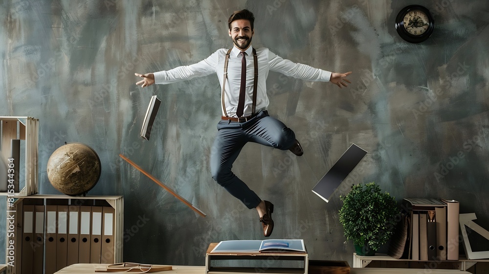 Work life balance concept Fully charged active mentally healthy ...