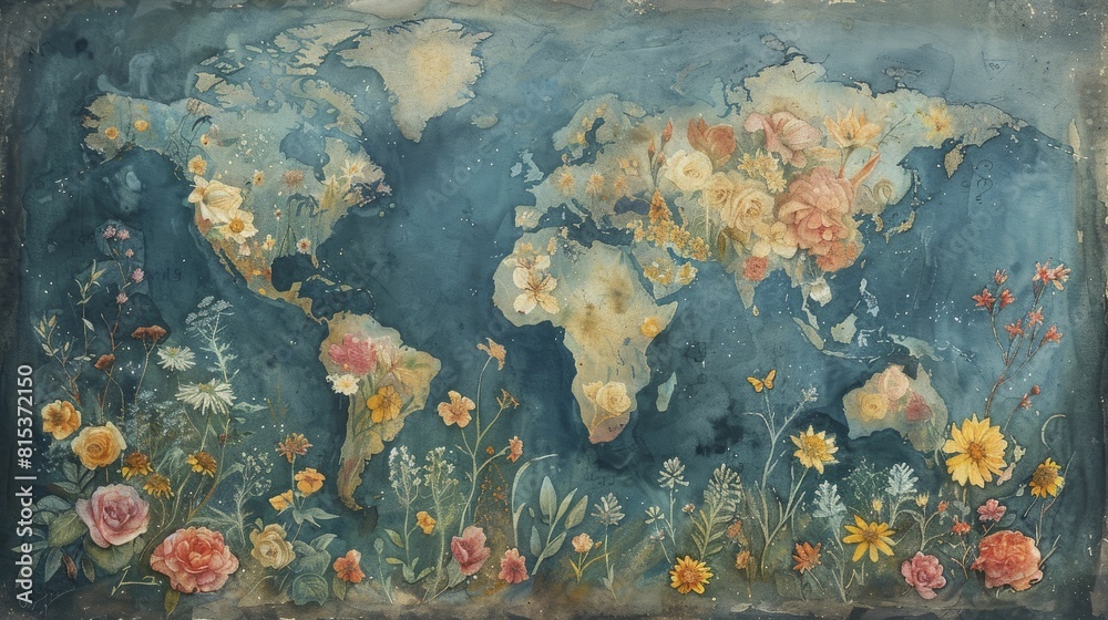 The global flora map integrates biodiversity with trade patterns ...