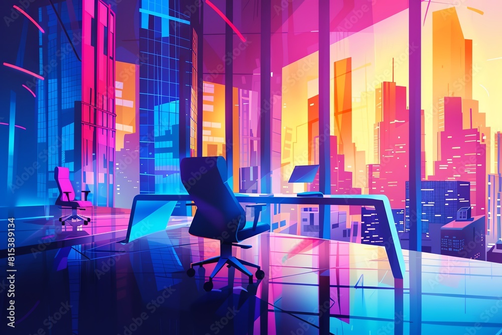 Show a dynamic, tilted angle view with sleek, futuristic digital elements, highlighting the CTOs ...