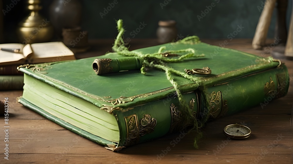 The Green Journal: Imagine a worn, green journal filled with secrets ...