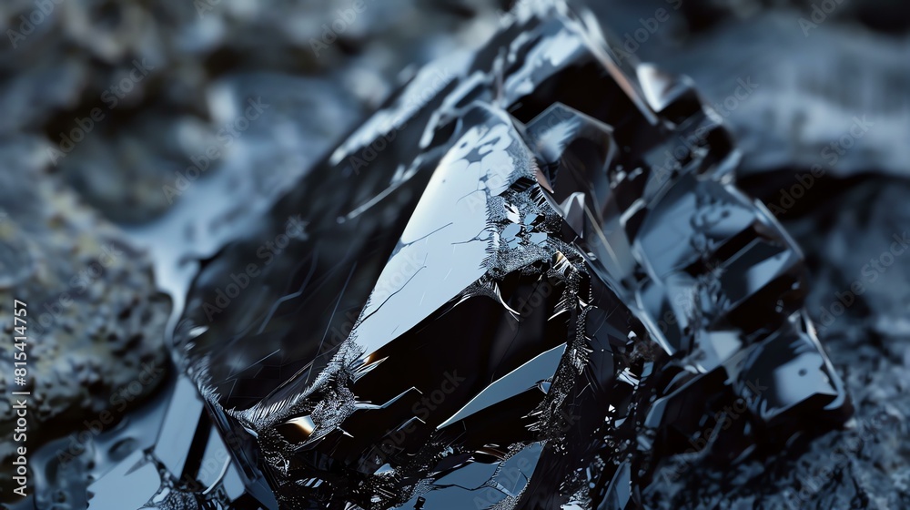 Dark and mysterious, this black crystal seems to hold the secrets of ...