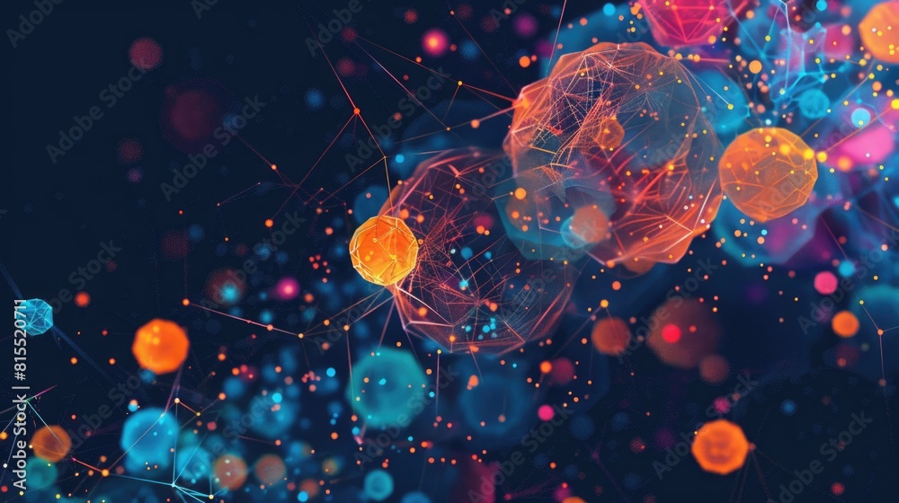 ภาพประกอบสต็อก abstract background of a geometric representation of ...