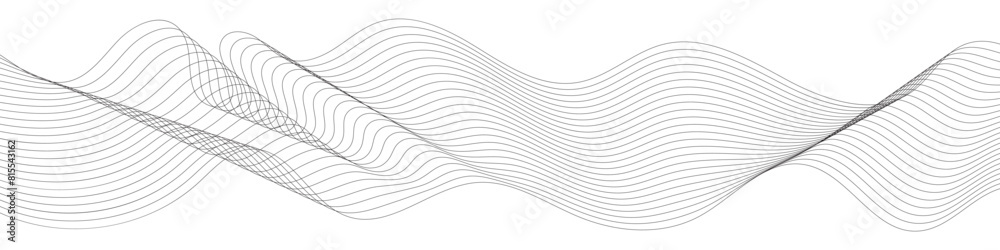 Abstract grey, white smooth element swoosh speed wave modern stream ...