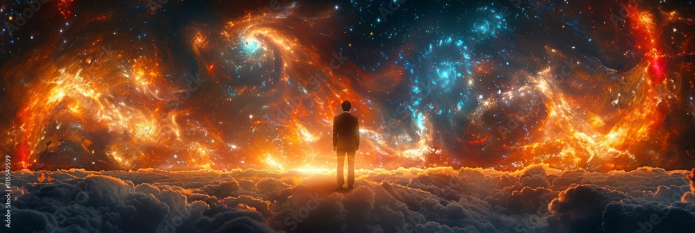 Asian physicist exploring the concept of time travel through ...