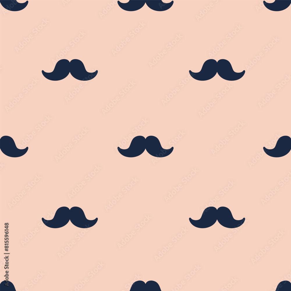 Moustache pattern, seamless texture for wrapping paper. Endless ...