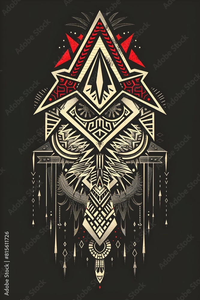 Powerful Samoan Inspired Tattoo Design with Intricate Geometric ...