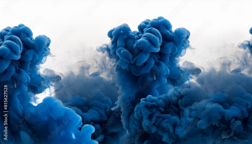 A blue smoke explosion border isolated on transparent background,PNG ...