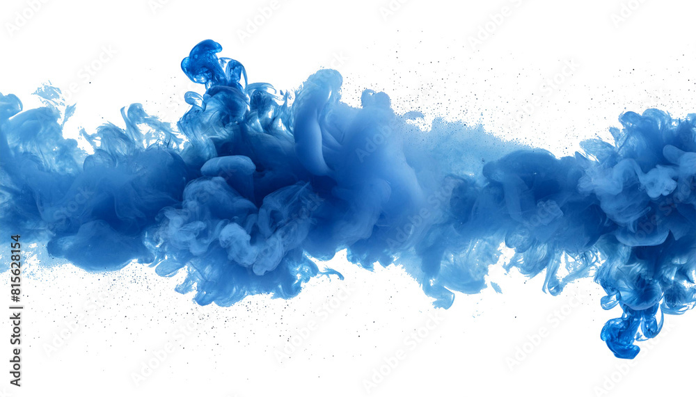 A blue smoke explosion border isolated on transparent background,PNG ...