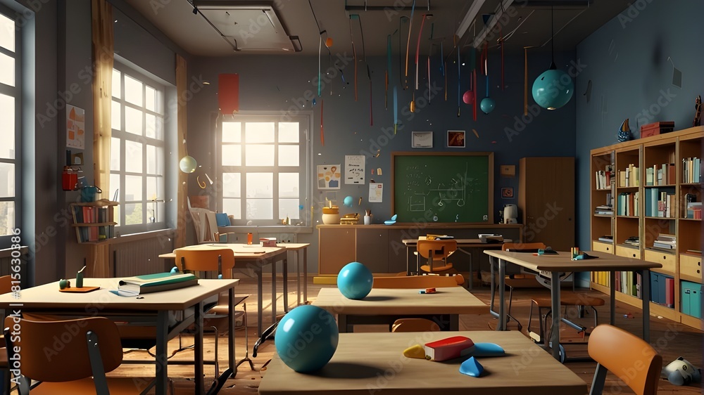 Experience the excitement of a new school year with our 3D render ...