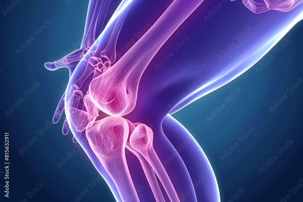 Fotka „Iliotibial band syndrome. knee pain due to inflammation and ...