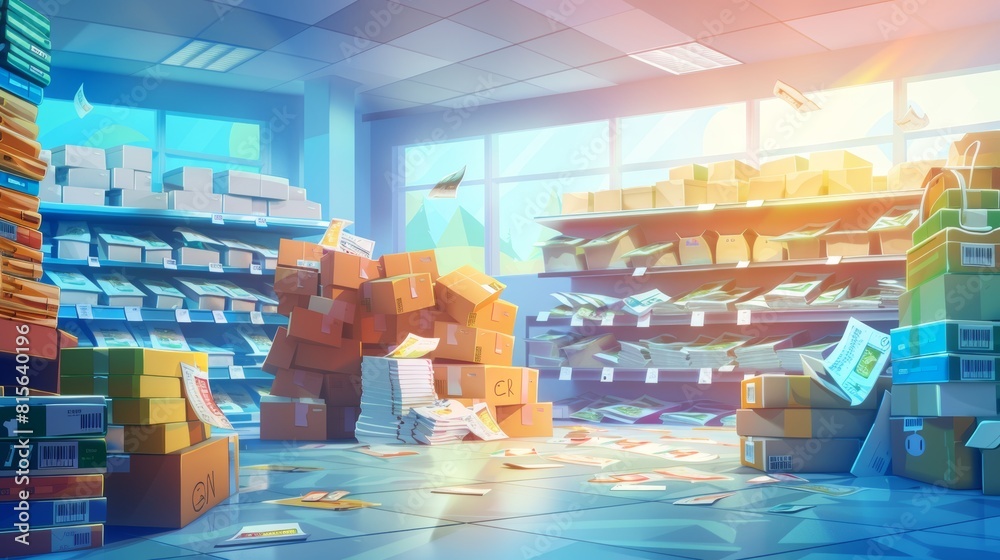 Retail sum check and total cost store sale payment thermal documents ...