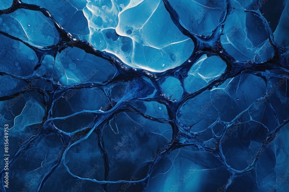 Mysterious Abstract blue varicose veins. Health texture. Generate Ai ...