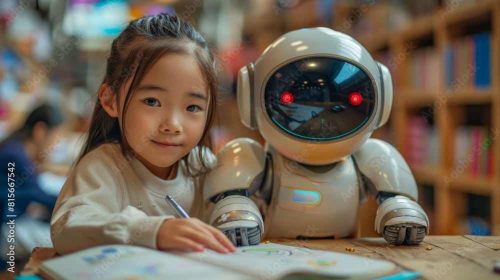 A future artificial intelligence robot is helping primary school ...