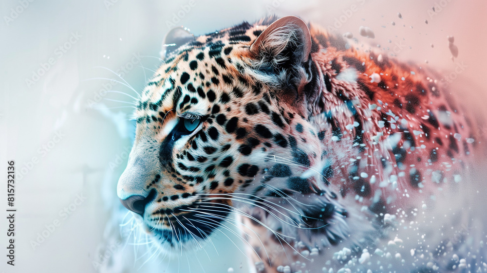 Leopard badge creative illustration for t-shirt design. Leopard concept ...