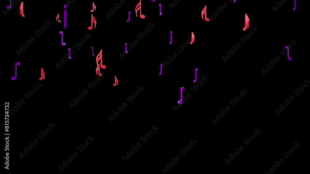 Concept of flowing music tracks with symphony of rhythm and melodies ...