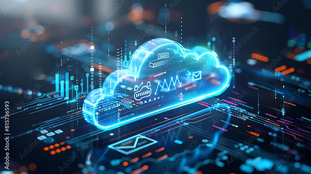 CloudBased Budgeting Tools Visualize a 3D cloud with budgeting software ...