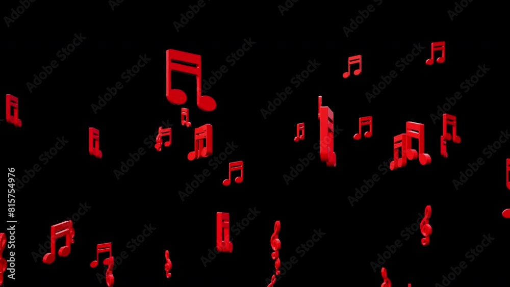 Concept of flowing music tracks with symphony of rhythm and melodies ...