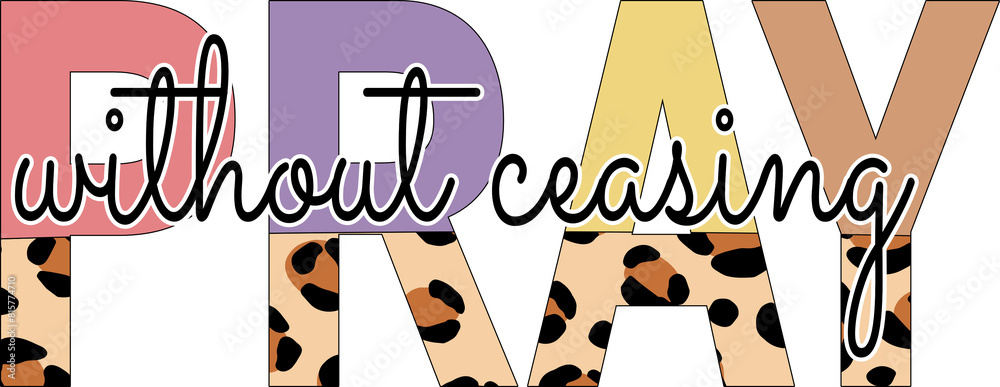 Half leopard cheetah Sublimation png Pray Without Ceasing Leopard Print ...