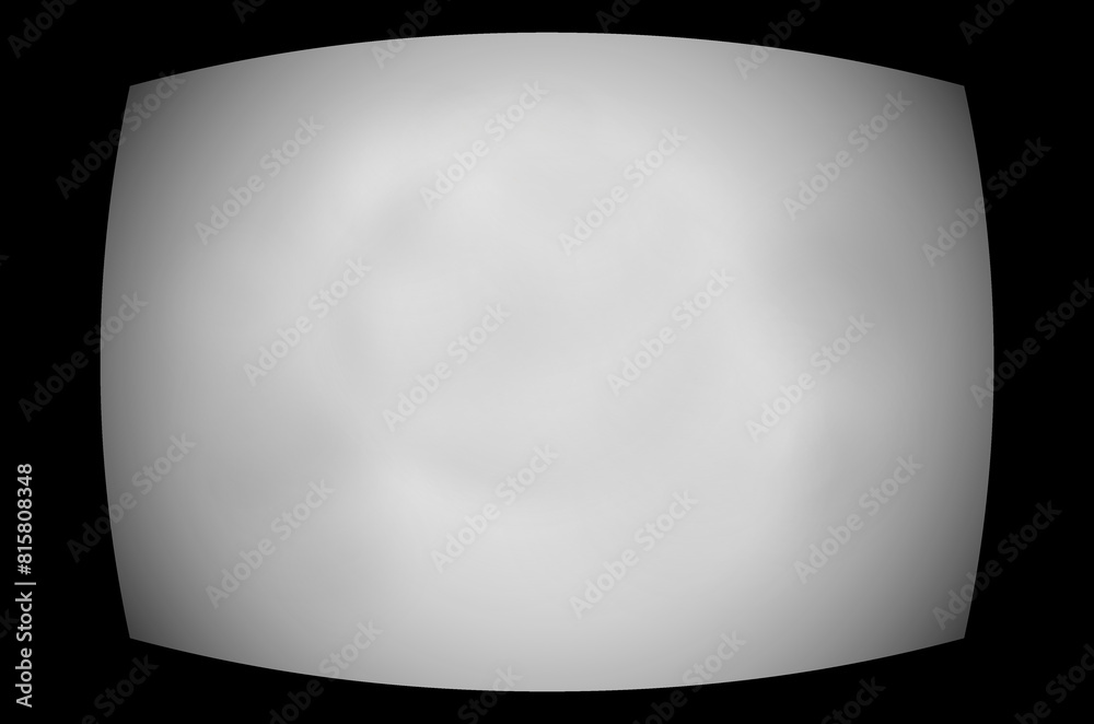screen of old TV, cathode ray tube black and white, illustration ...