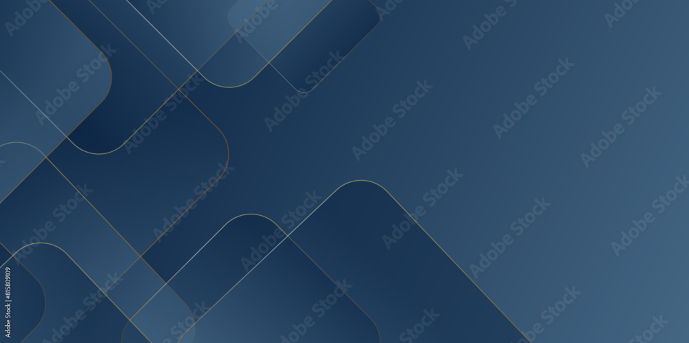 Modern and seamless minimalistic blue abstract background with golden ...