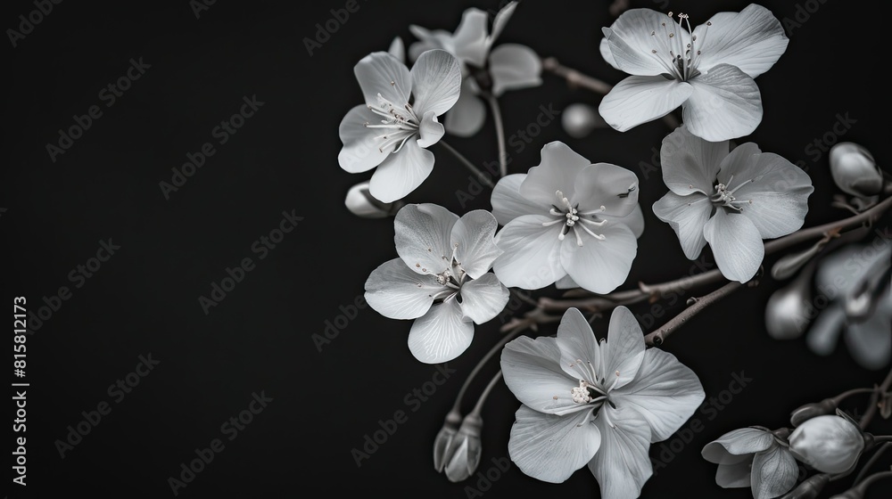 White lotus flower on black or gray background, sad photo - Photo often ...