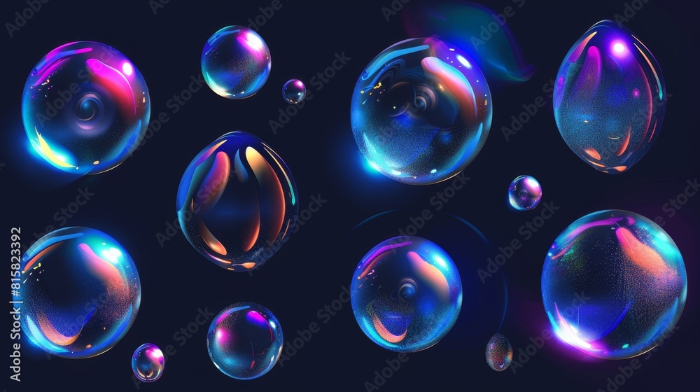 Animation sprite sheet of burst sequence of transparent liquid sphere ...