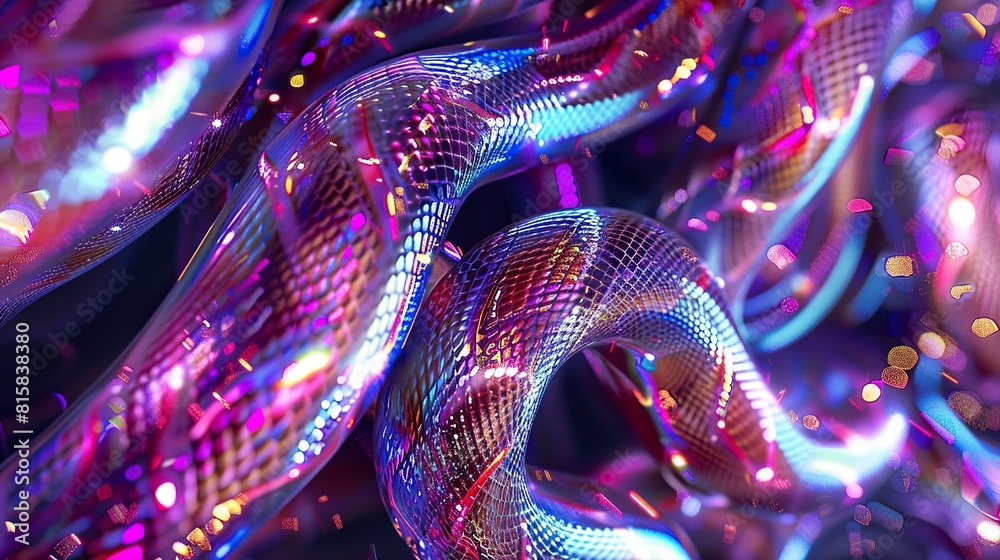 Stylized snakeskin in bright neon colors. Fashionable animal print ...