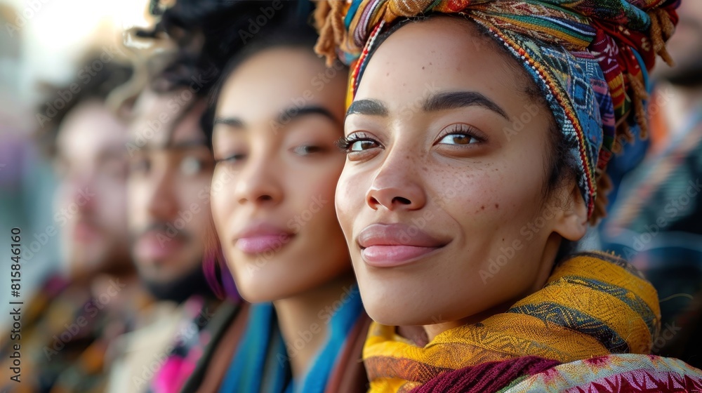 A diverse group of people representing various cultures and identities ...