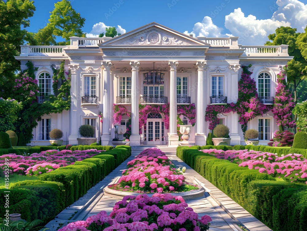Foto de Neoclassical Manor House on a Vast Estate: An Idyllic Victorian ...