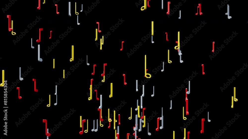 Concept of flowing music tracks with symphony of rhythm and melodies ...