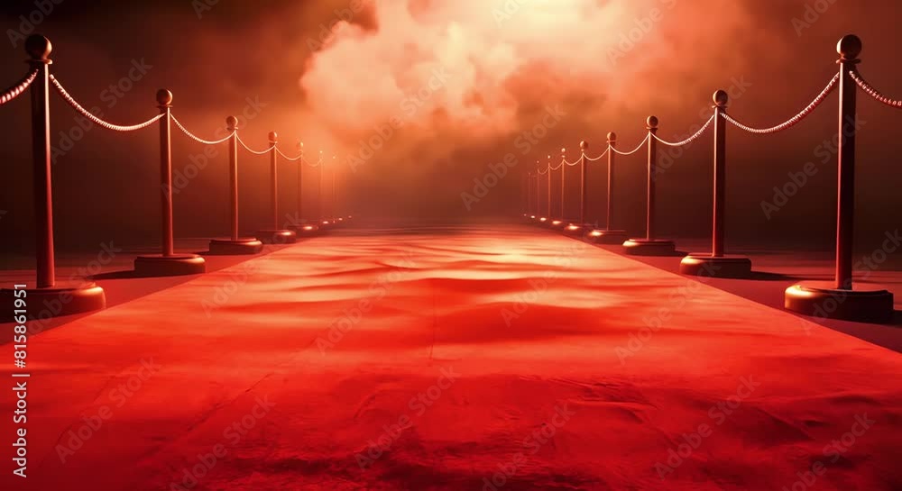 Red carpet on white background for events, awards, or VIP occasions: A ...