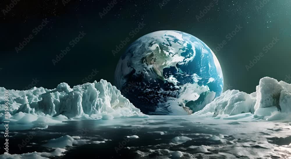 Image of Earth displaying climate change impact with natural disasters ...