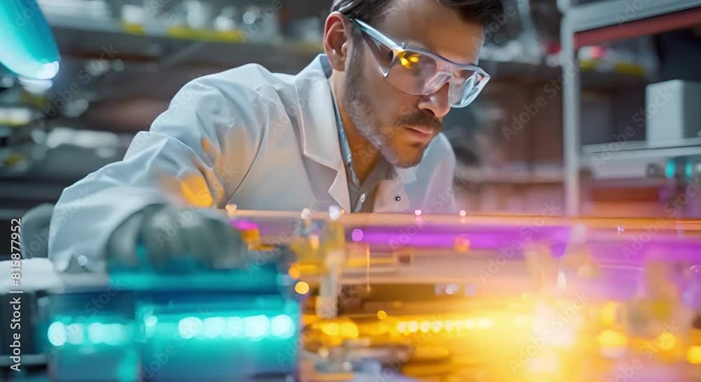 Testing Electric Vehicle Battery Cell Modules in a Laboratory. Concept ...