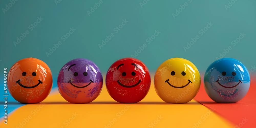 Colorful Smiley Balls Designed to Teach Children about Emotions and ...