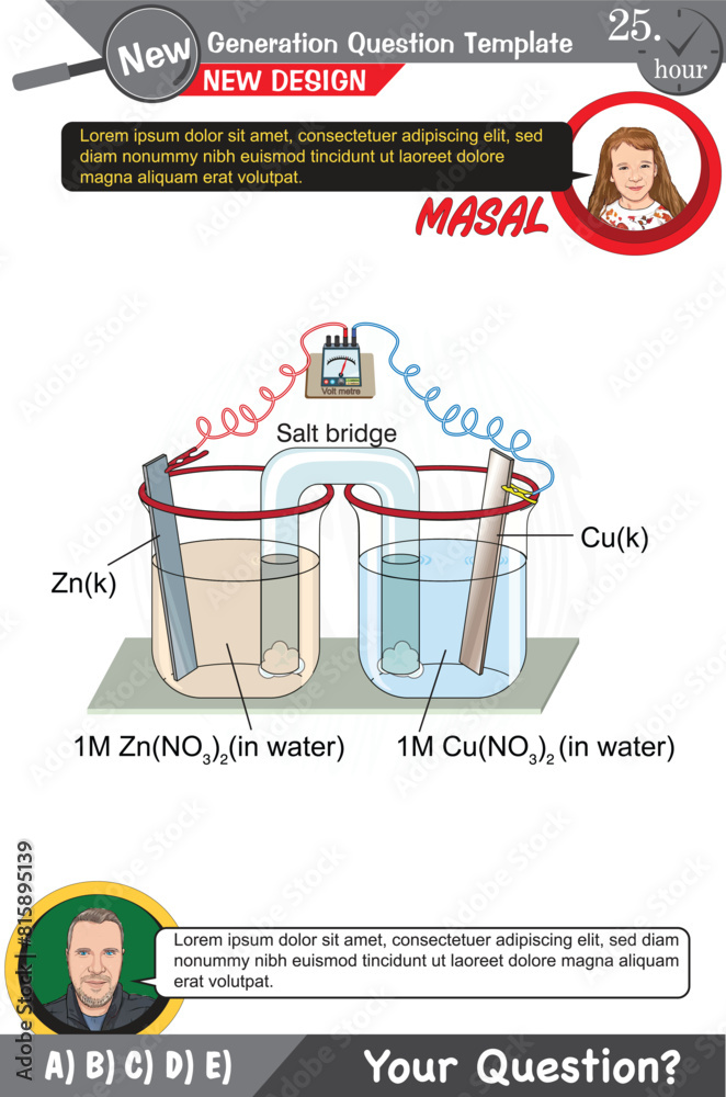 Chemistry, chemical concepts, High school, middle school, exam question ...