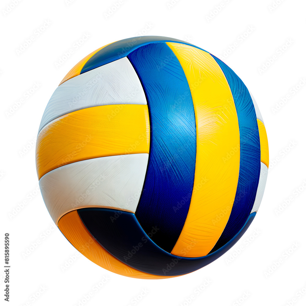 Ball for volleyball close up, isolated cut on transparent background ...